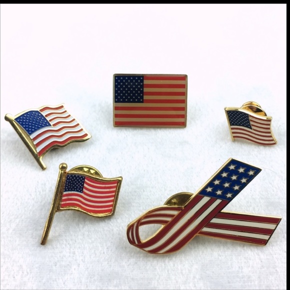 Jewelry | Patriotic Fourth Of July Pin Lot | Poshmark